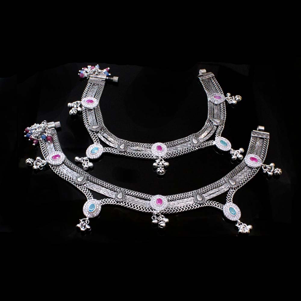 Silver Anklets - Karizma Jewels