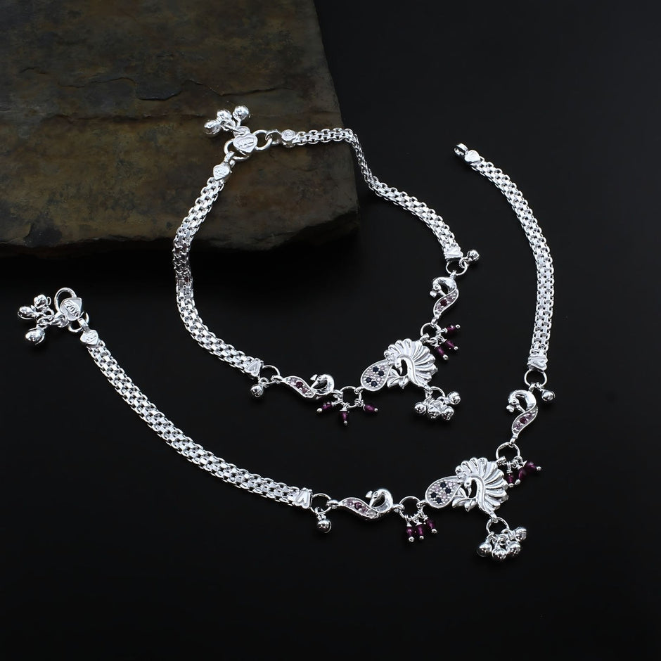 Chandi ki Payal designs at genuine prices| Latest Silver Payal designs ...