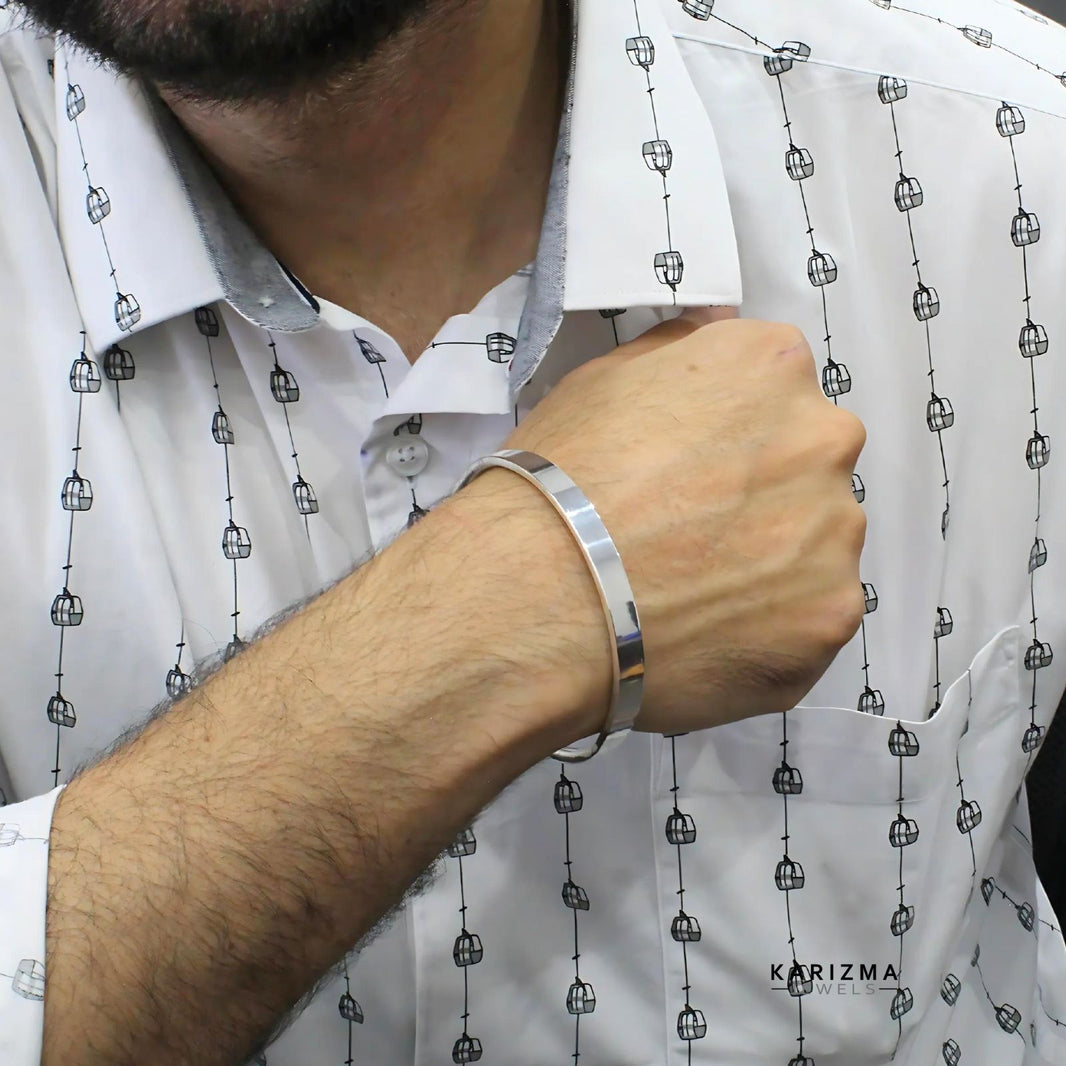 Trending Silver Kada for Men| Chandi ka Kada| Buy Men's Silver Bangle ...