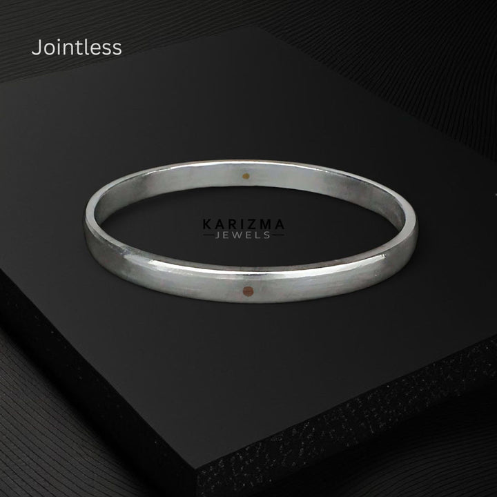 Silver Jointless Kada used for astrology purposes – Karizma Jewels