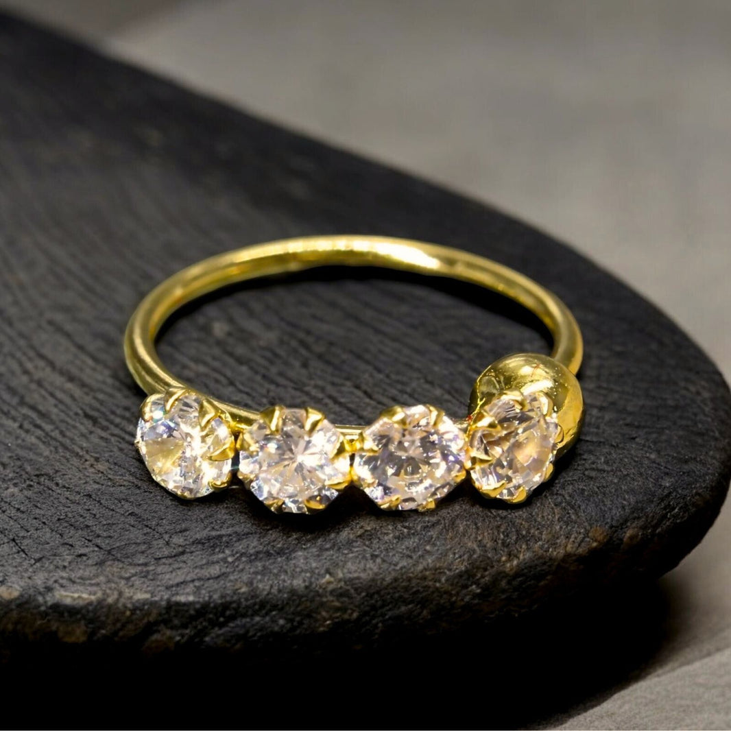 Buy Gold Nose Pins | Gold Nath at best Indian Prices Online – Karizma ...