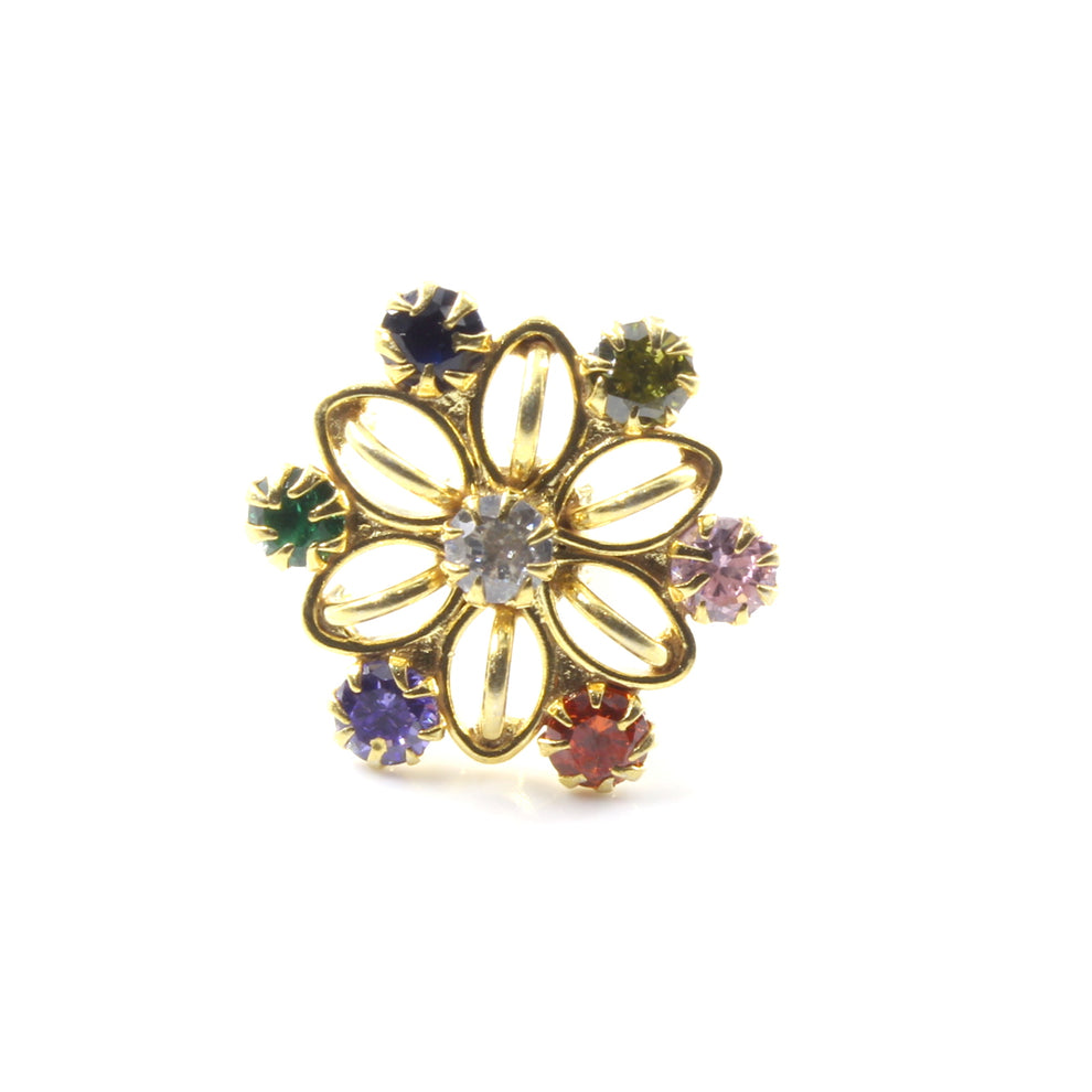 Sterling sliver Nose pin in Latest Design – Karizma Jewels