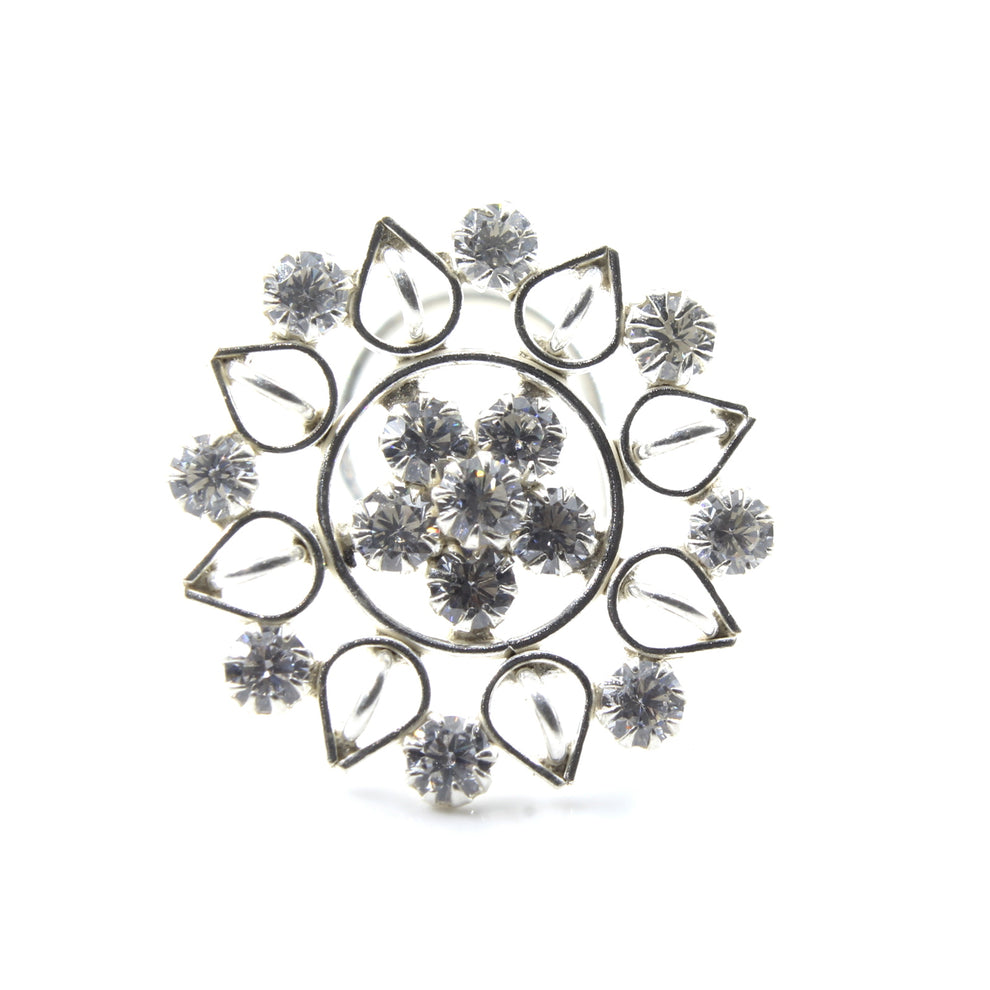 Party wear Sterling Silver Nose pin for Women – Karizma Jewels