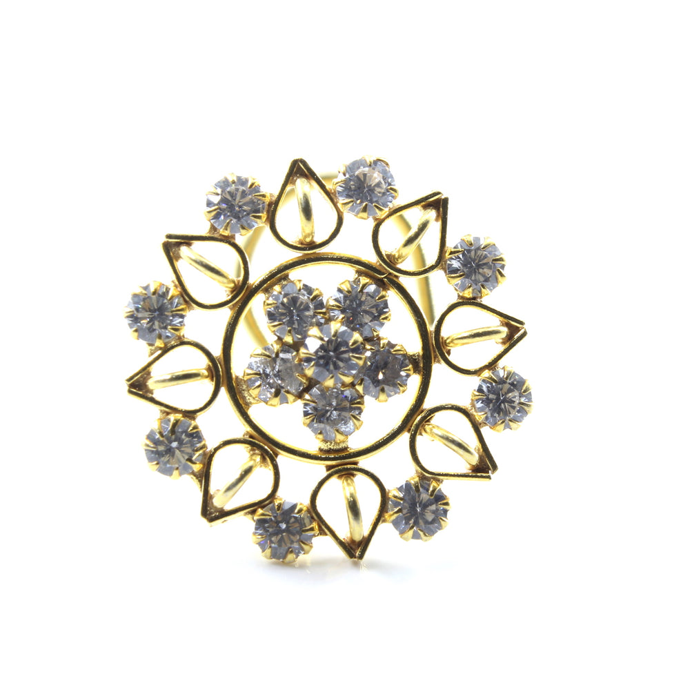 Party wear Sterling Silver Nose pin for Women – Karizma Jewels