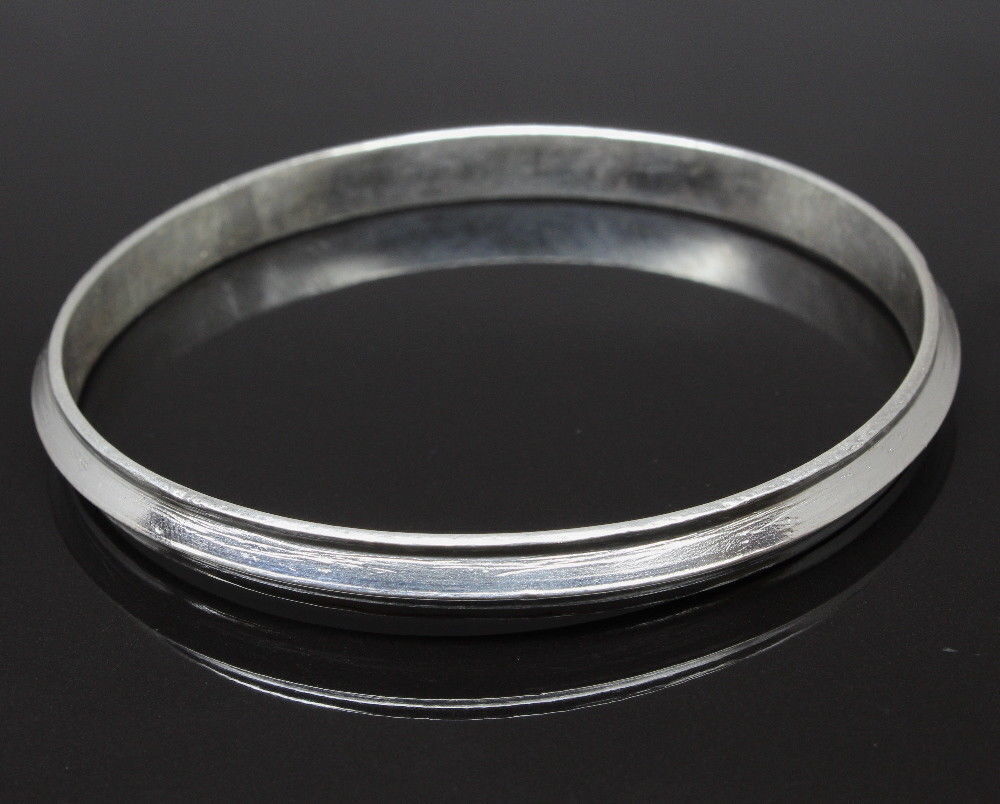 Jointless Pure Silver Men's solid casting bangle punjabi Sikh Kada ...